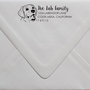 Labrador Address Stamp Yellow Lab Address Stamp Black Lab | Etsy