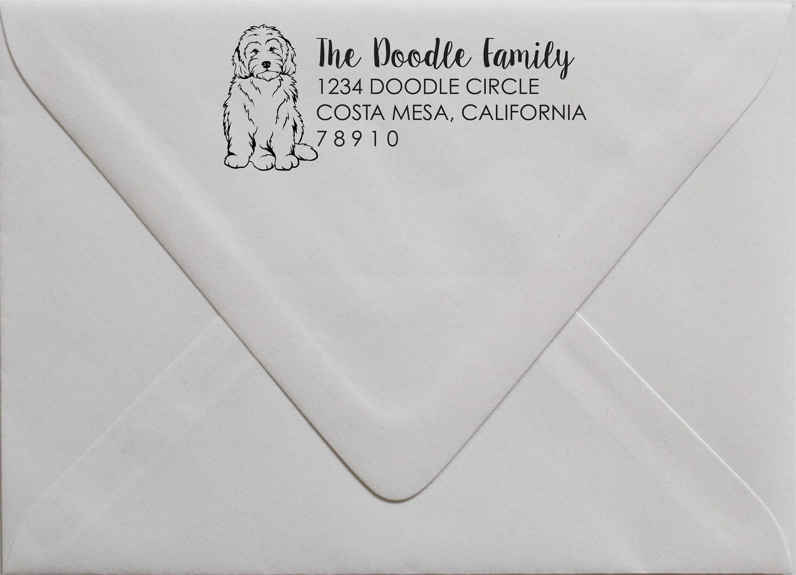 Doodle Address Stamp, Labradoodle Address Stamp, Goldendoodle Address ...