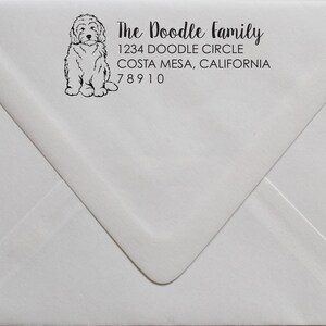 Doodle Address Stamp, Labradoodle Address Stamp, Goldendoodle Address ...