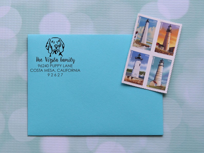 Vizsla Address Stamp Dog Address Stamp Vizsla Dog Stamp - Etsy
