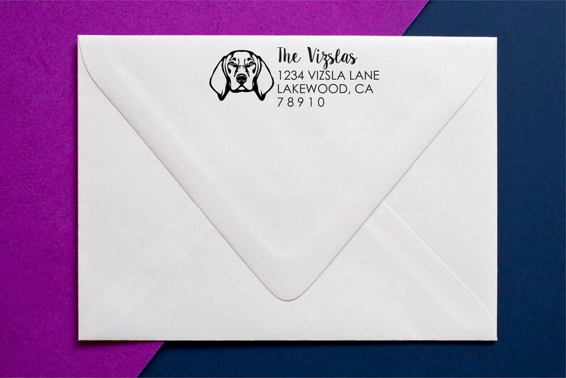 Vizsla Address Stamp Vizsla Dog Address Stamp Vizsla Stamp | Etsy