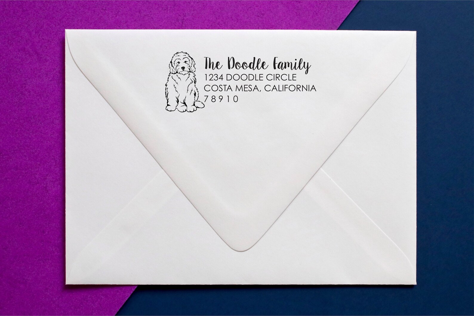 Doodle Address Stamp Labradoodle Address Stamp Goldendoodle | Etsy