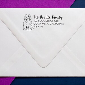 Doodle Address Stamp, Labradoodle Address Stamp, Goldendoodle Address ...