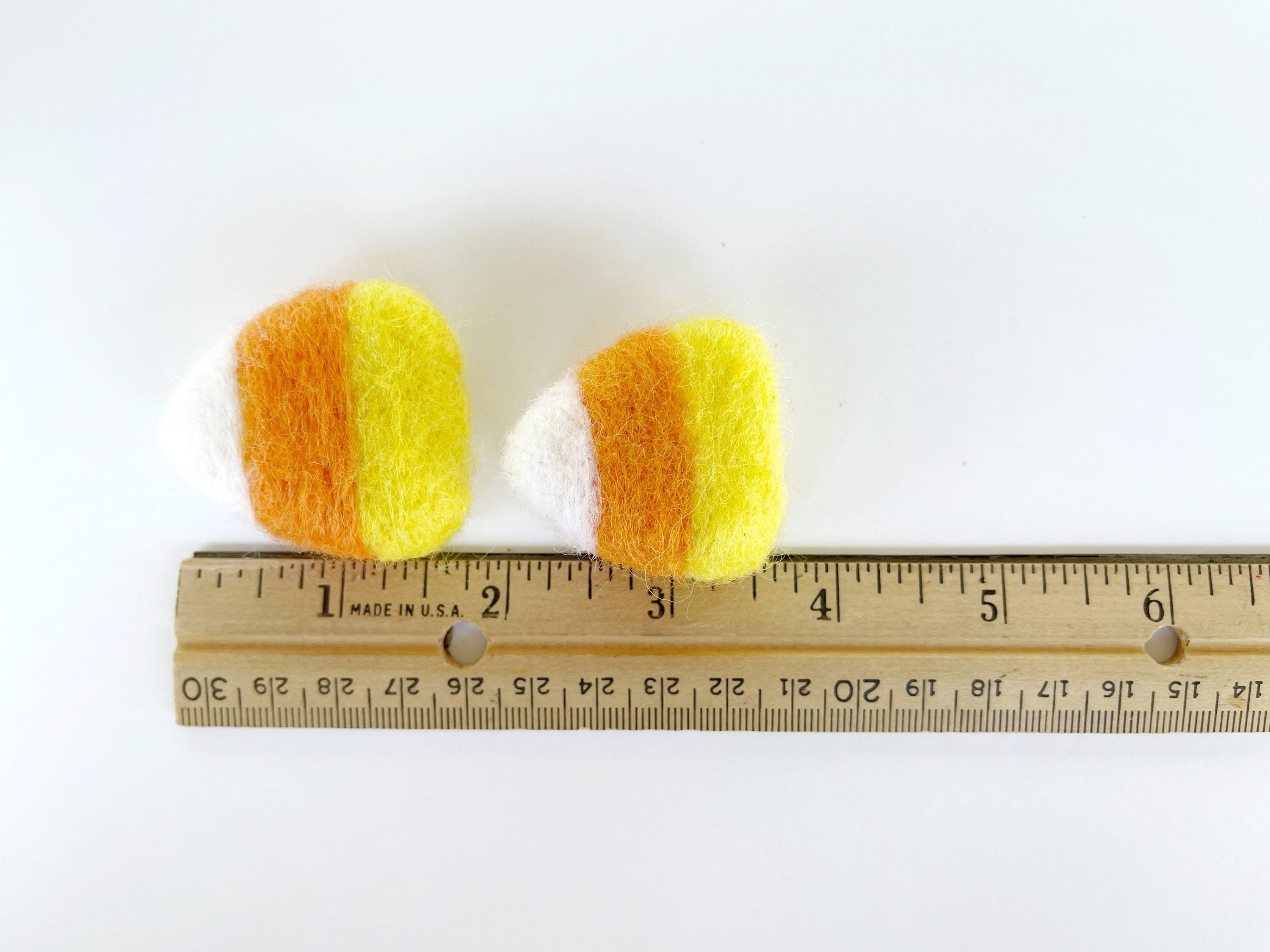 Felt Candy Corn, Halloween Felted Candy Corn, Halloween Felt Shapes ...