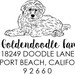 Goldendoodle Address Stamp, Dog Address Stamp, Doodle Address Stamp ...