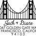 San Francisco Address Stamp, Golden Gate Stamp, Golden Gate Address ...