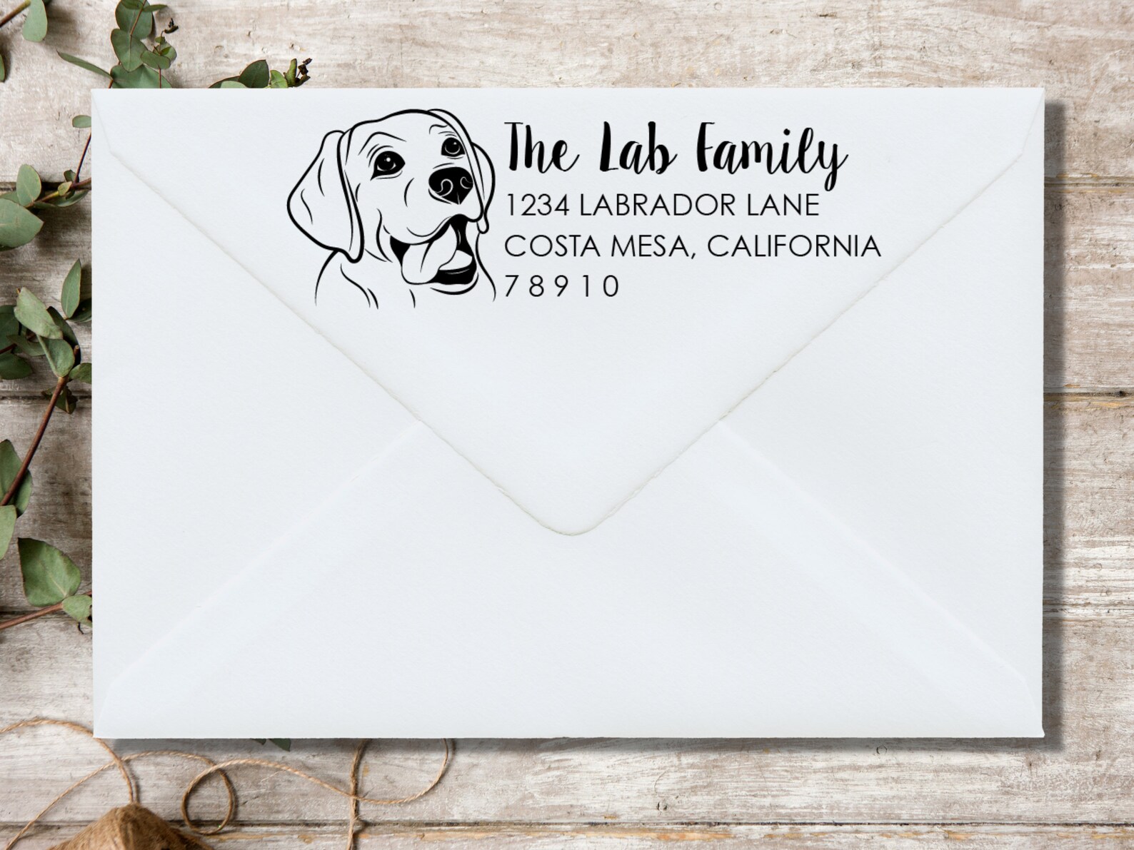 Labrador Address Stamp Yellow Lab Address Stamp Black Lab - Etsy
