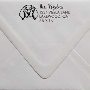 Vizsla Address Stamp, Vizsla Dog Address Stamp, Vizsla Stamp, Self ...