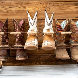 Cowboy Boot Rack Wall Mount - Etsy