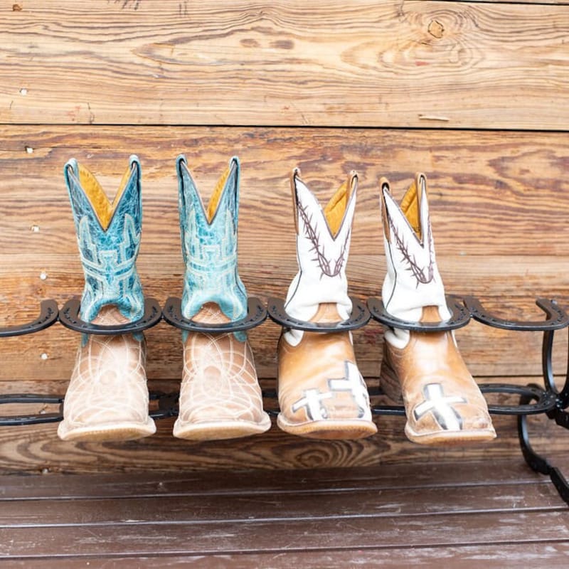Horseshoe Boot Rack - Etsy