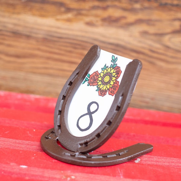 Horseshoe Table Number - Etsy