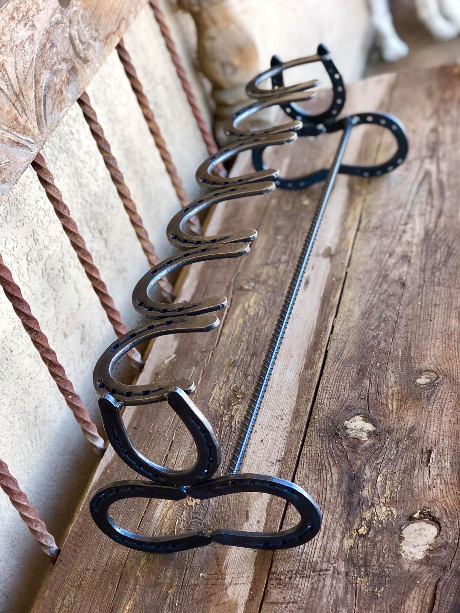 Boot Rack Horseshoe Boot Rack Three Pair Boot Holder Boot - Etsy