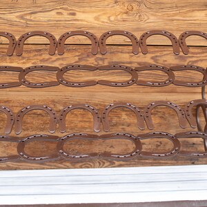 Rustic Brown Horseshoe Boot Rack- Horseshoe Decor - Boot Organizer - 6 ...