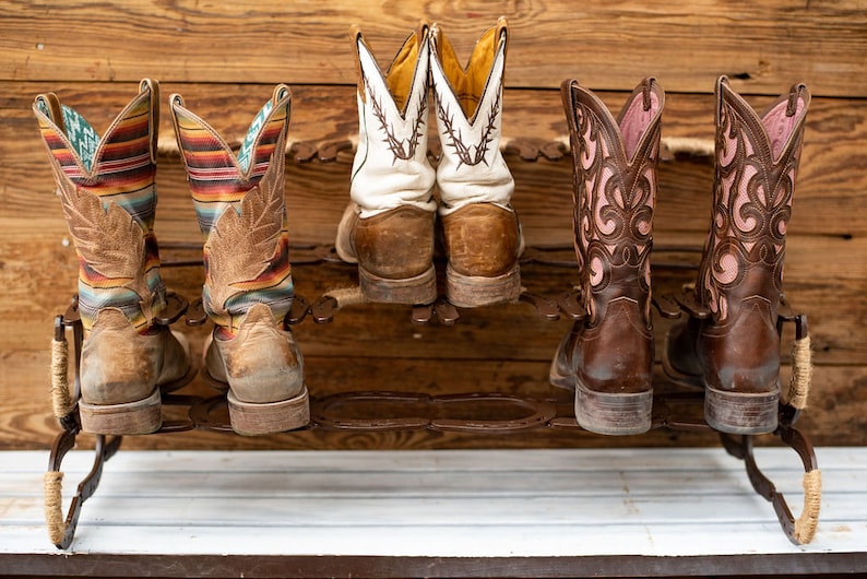 Horseshoe Boot Rack Boot Rack Southern Decor Horseshoe Art - Etsy