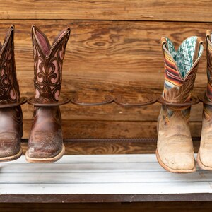 Horseshoe Boot Rack. Boot Rack, Boot Storage, Cowboy Boot Organizer ...