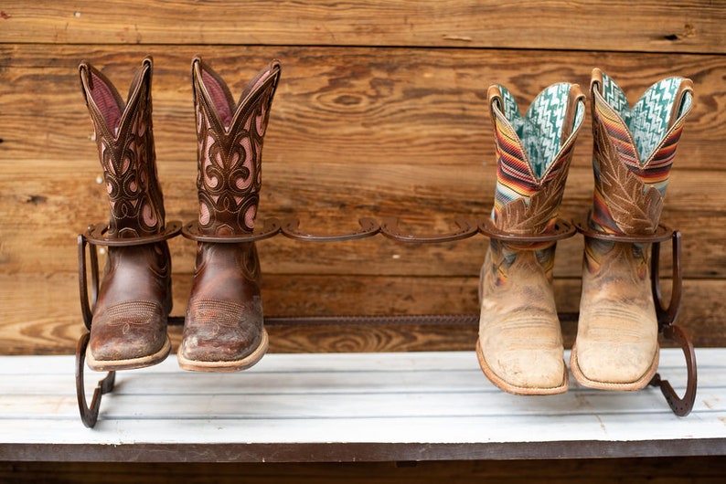Horseshoe Boot Rack. Boot Rack, Boot Storage, Cowboy Boot Organizer ...
