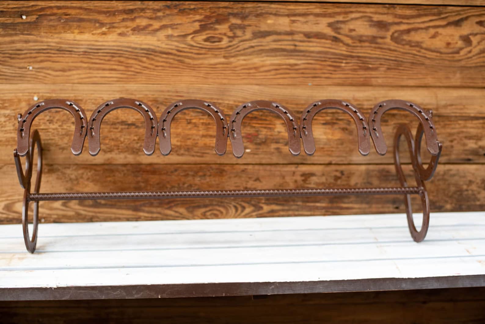 Horseshoe Boot Rack. Boot Rack, Boot Storage, Cowboy Boot Organizer ...