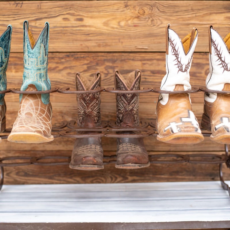 Horseshoe Boot Rack - Etsy