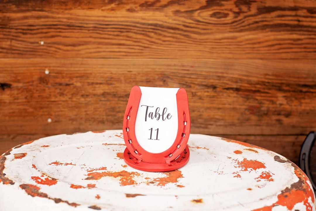 Horseshoe Picture Frame, Wedding Table Numbers - Table Numbers ...