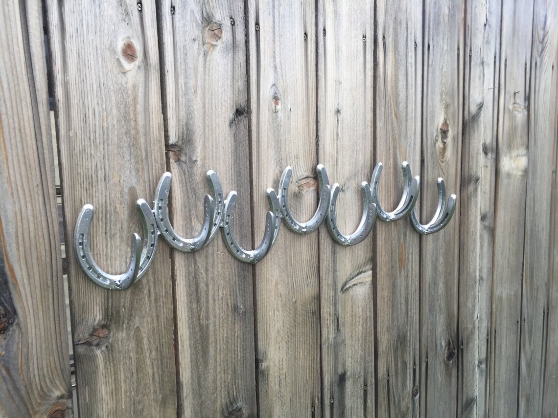 Coat Rack Tack Hooks Hanger Horseshoe Decor Horseshoe Art - Etsy