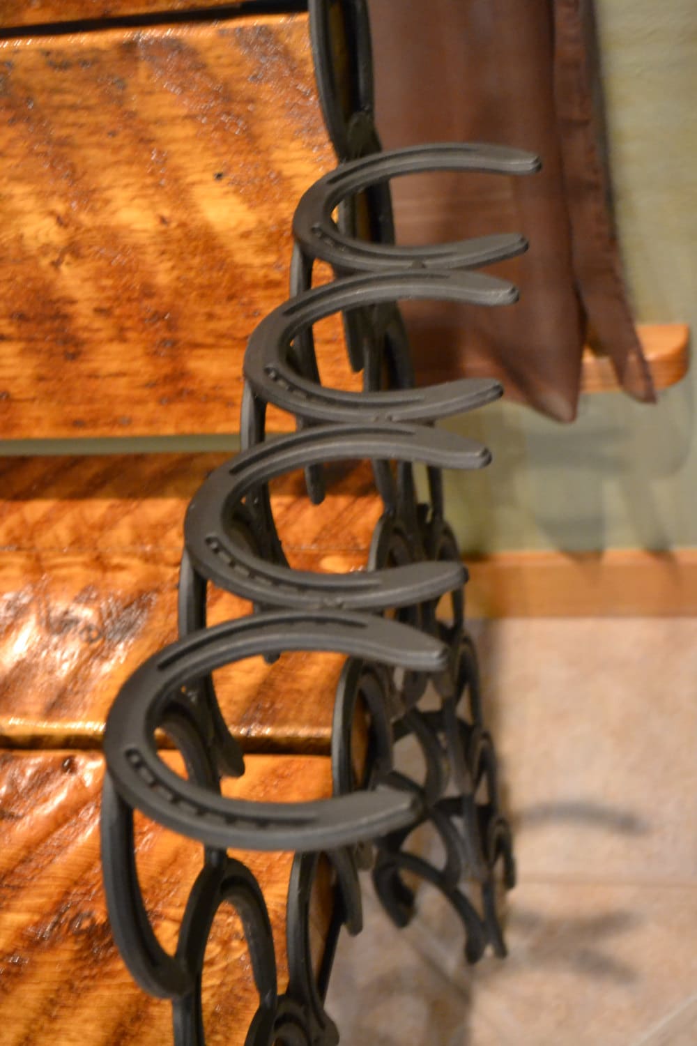 Horseshoe Bench, Bench, Horseshoe Art, Home Decor, Western Decor ...