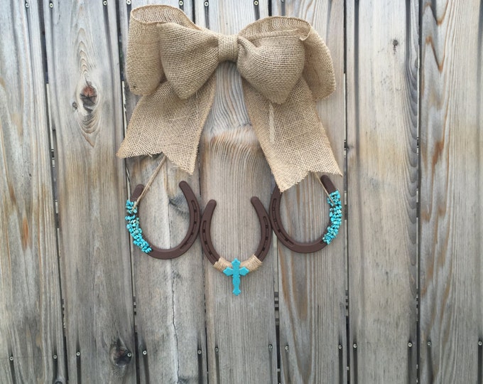 Horseshoe Decor Horseshoe Art Horseshoe Wall Decor - Etsy