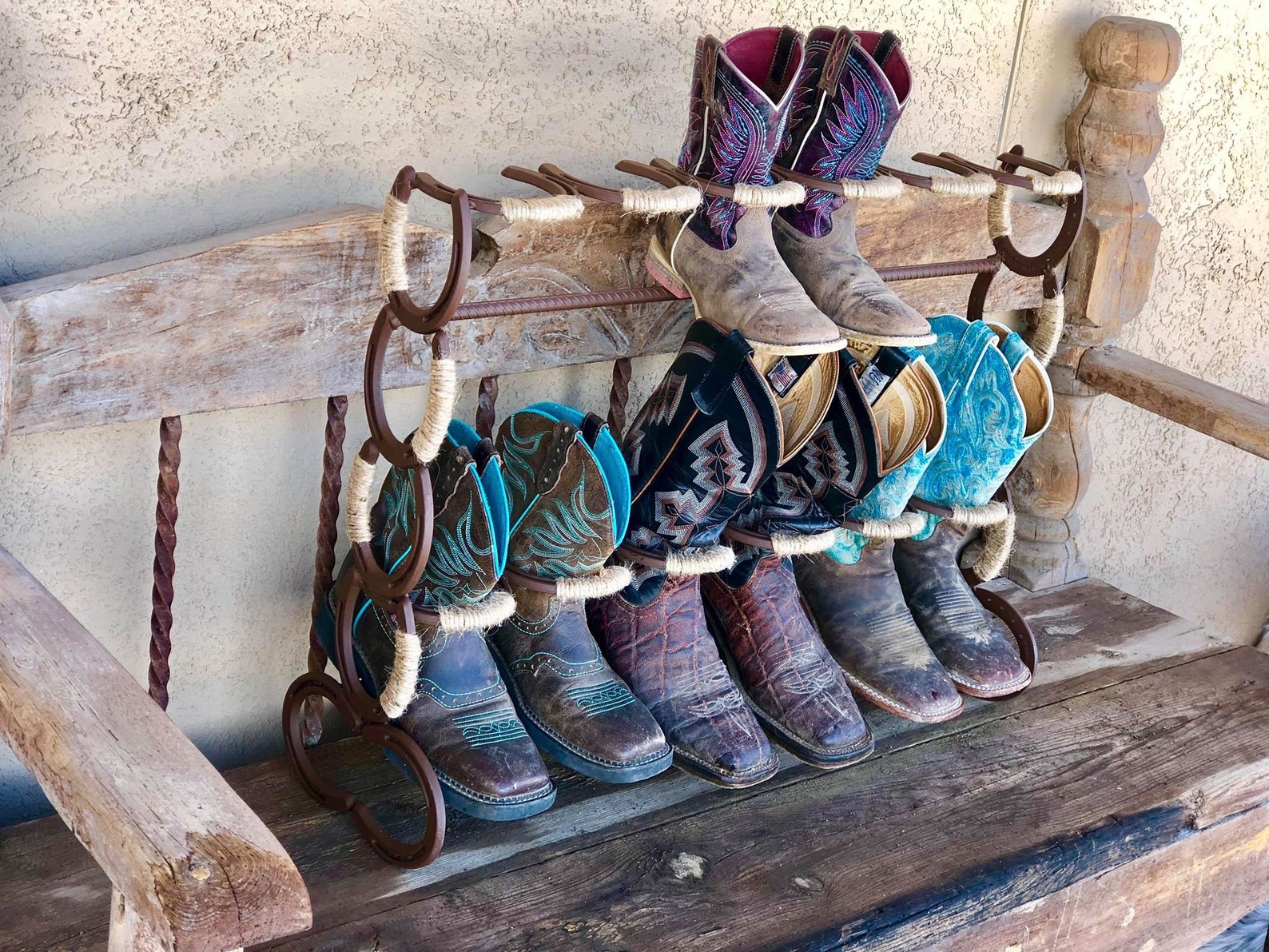 Boot Rack Boot Storage Horseshoe Boot Rack Boot - Etsy