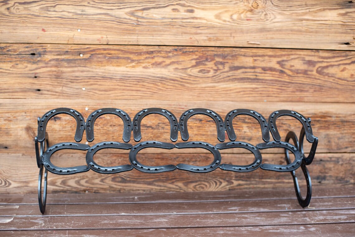 Boot Rack Horseshoe Boot Rack Horseshoe Art Horseshoe | Etsy