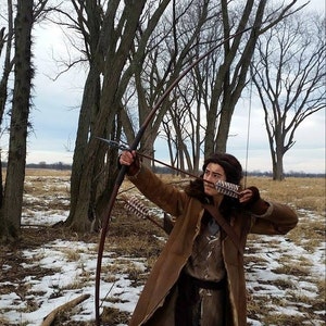 7 Ft Prop Longbow PVC Pipe Bow, Bard's Bow Replica With Deluxe Finish ...