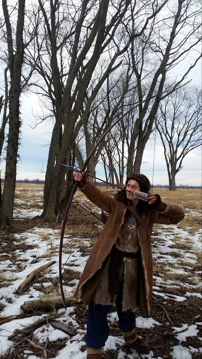 7 Ft Prop Longbow PVC Pipe Bow, Bard's Bow Replica With Deluxe Finish ...