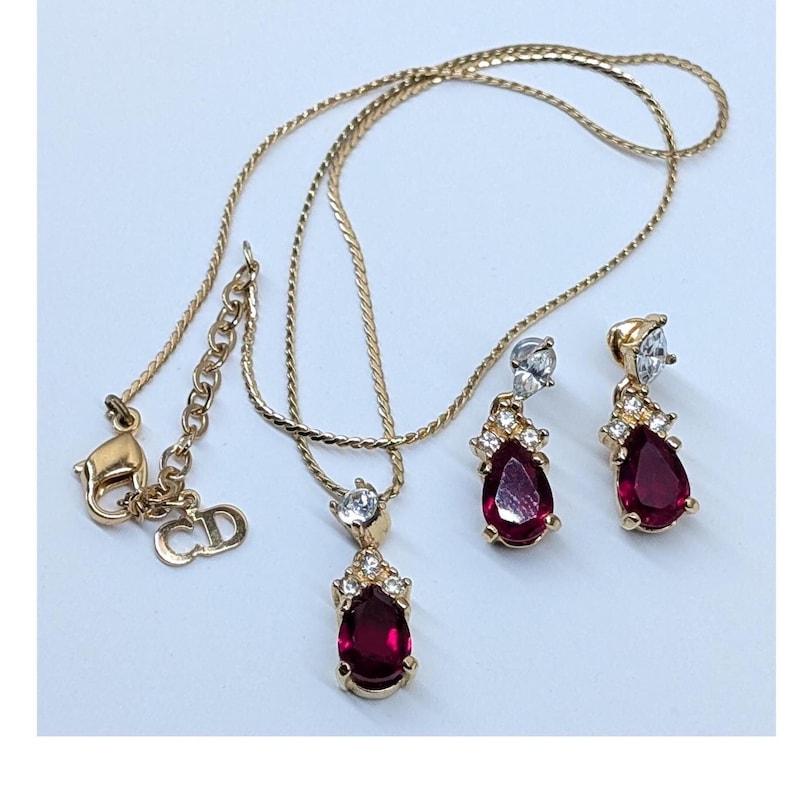 Vintage Dior Jewelry Set - Etsy UK