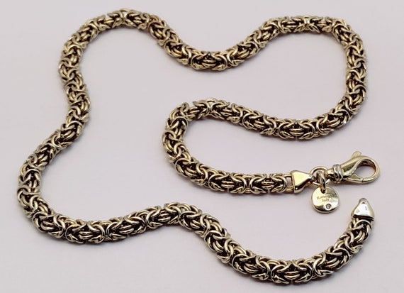 18 1/2 Romanza Italy Gold Plated 6.5mm Flat Byzantine - Etsy