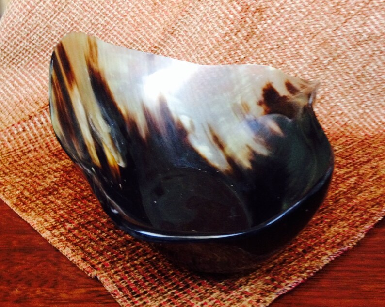 Made in India: Genuine Horn Shell Shape Serving Bowl - Etsy