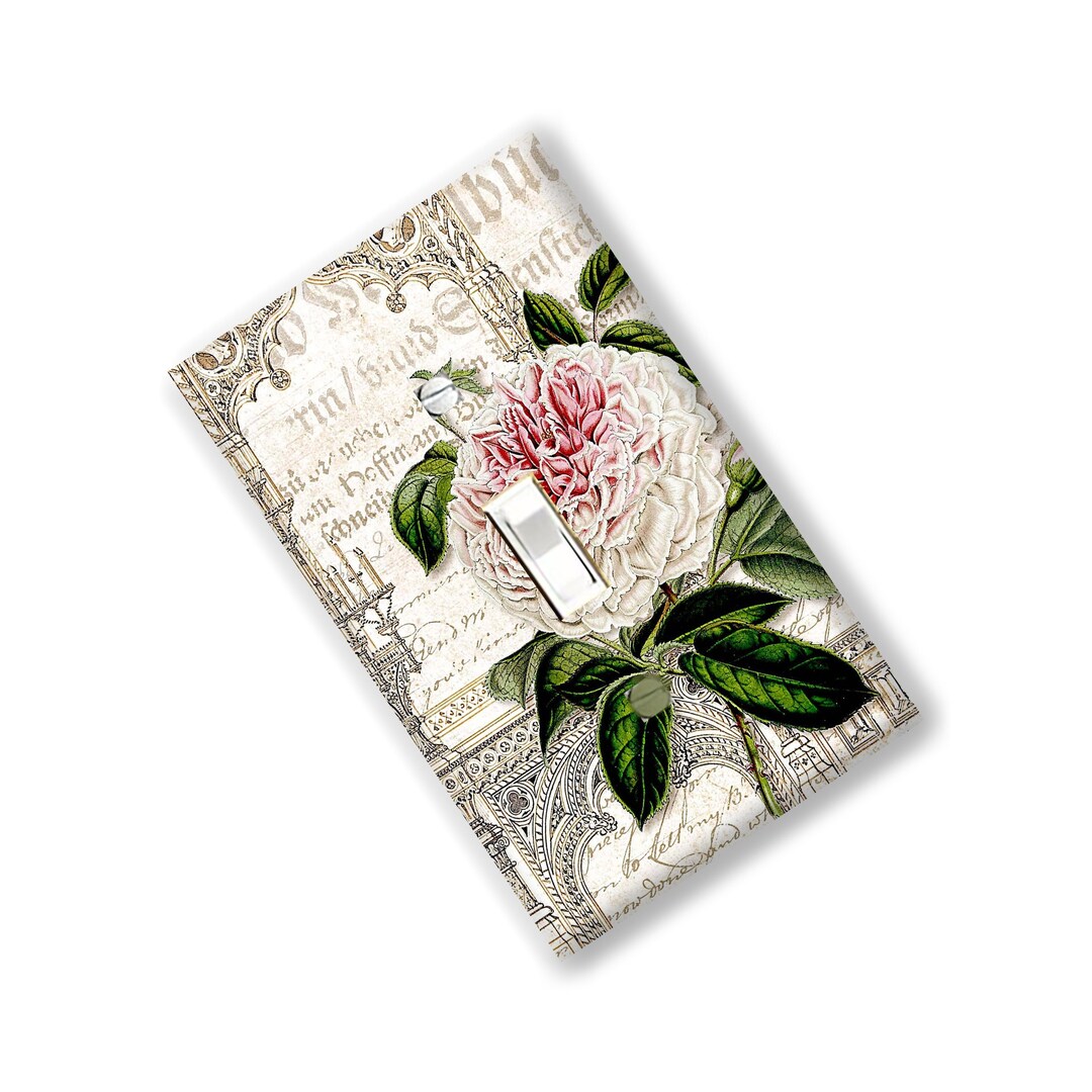 Carnation Flower Light Switch Cover Outlet Print Kitchen - Etsy