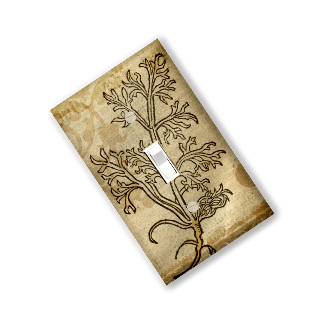 Medieval Flower Light Switch Cover Outlet Print Kitchen Bedroom Home ...