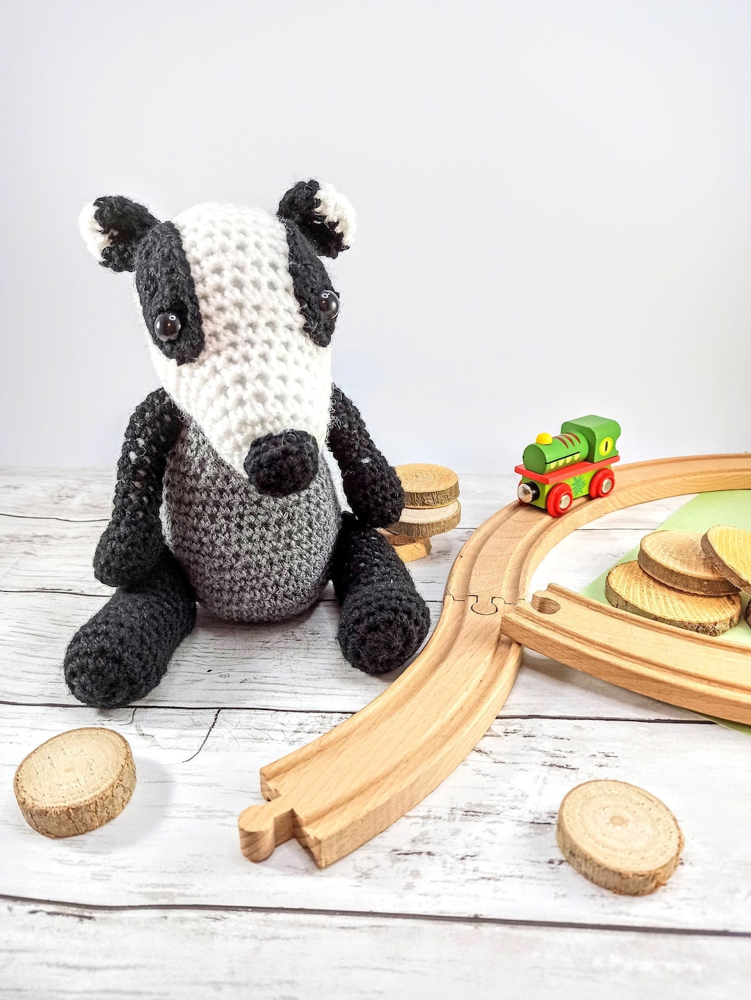 Cuddly Badger Crochet Soft Toy, Plush, Handmade, Plushies Softies ...