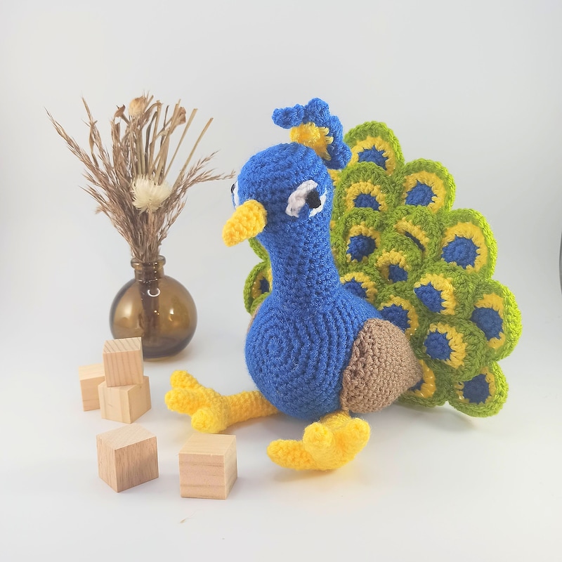 Peacock Stuffed Toy - Etsy