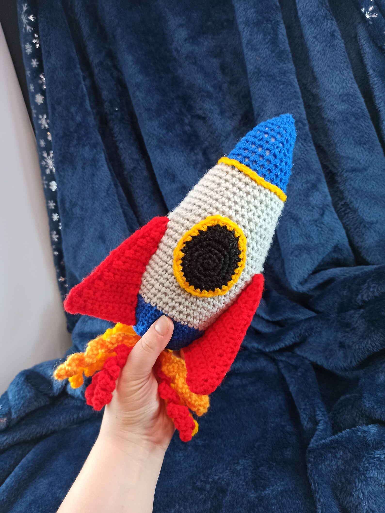 Cuddly Rocket Crochet Soft Plush Toy Plushies Outer Space | Etsy