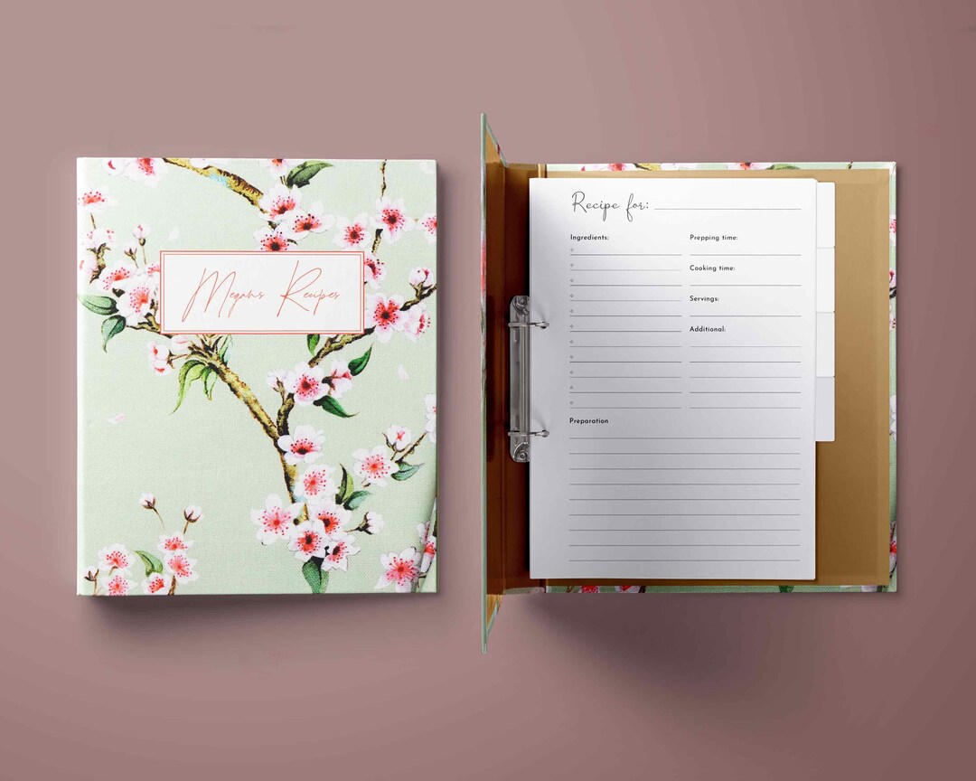 Personalized Linen A5 Recipe Journal for Chefs & Cooking Enthusiasts ...