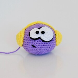 Smiling Face Keychain PDF Crochet Pattern Accessories - Etsy