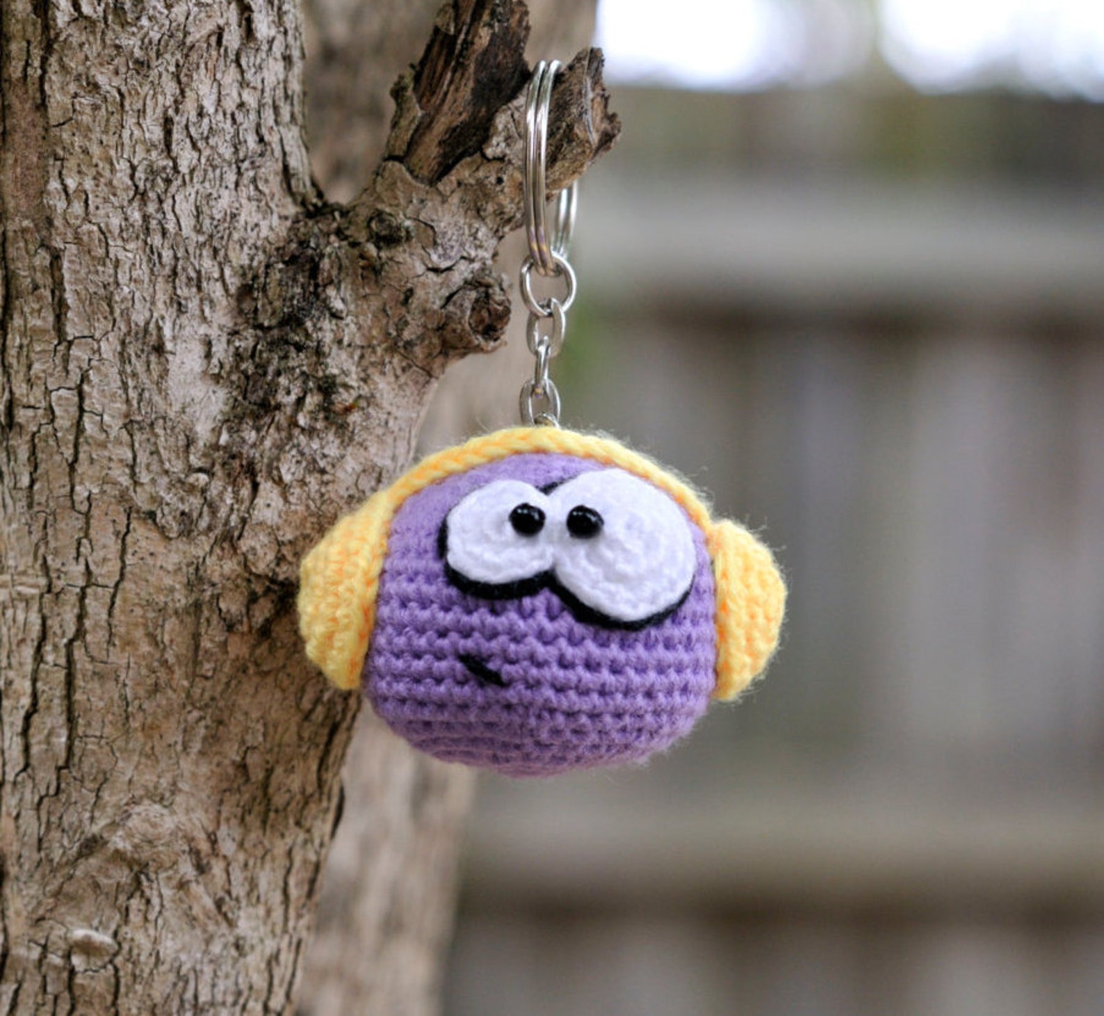 Smiling Face Keychain PDF Crochet Pattern Accessories - Etsy