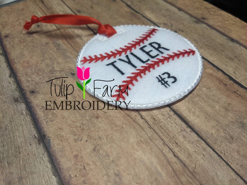 Baseball Ornament - Custom Baseball Felt Ornament - Personalized ...