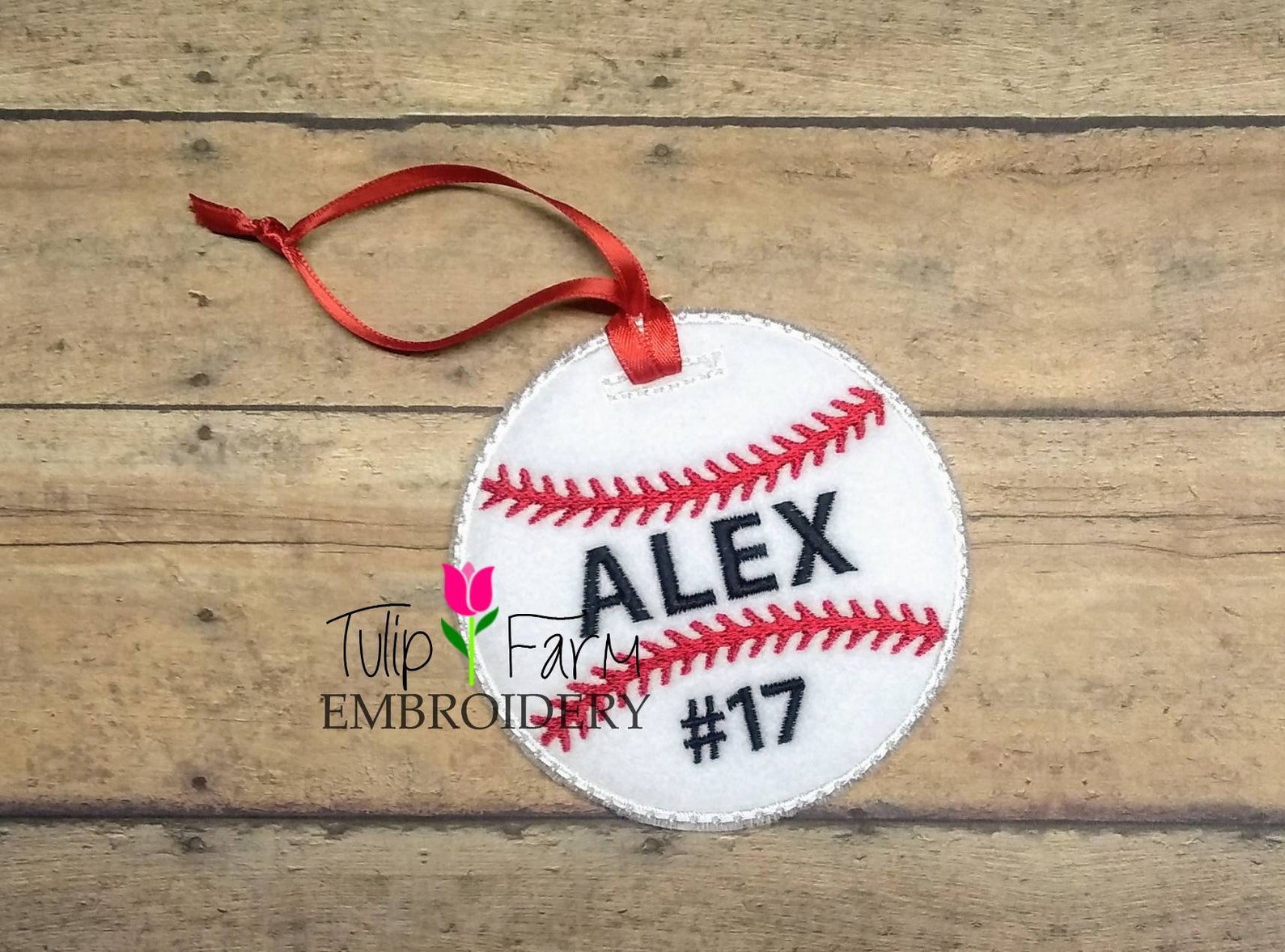 Baseball Ornament - Custom Baseball Felt Ornament - Personalized ...