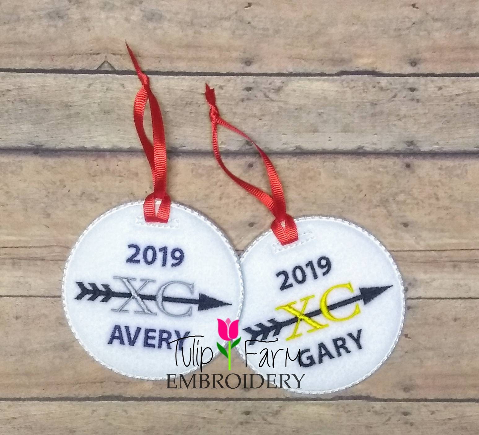 Cross Country Personalized Ornament, XC Felt Ornament, Custom Track ...