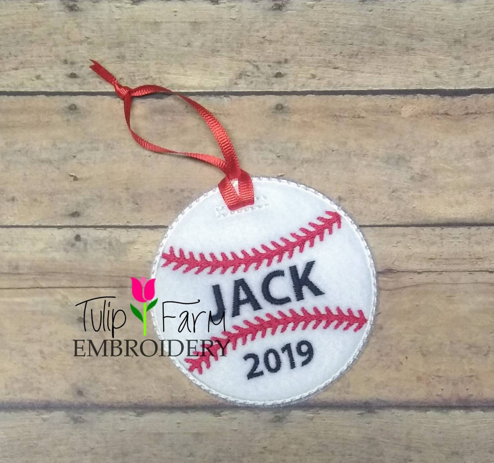 Baseball Ornament - Custom Baseball Felt Ornament - Personalized ...