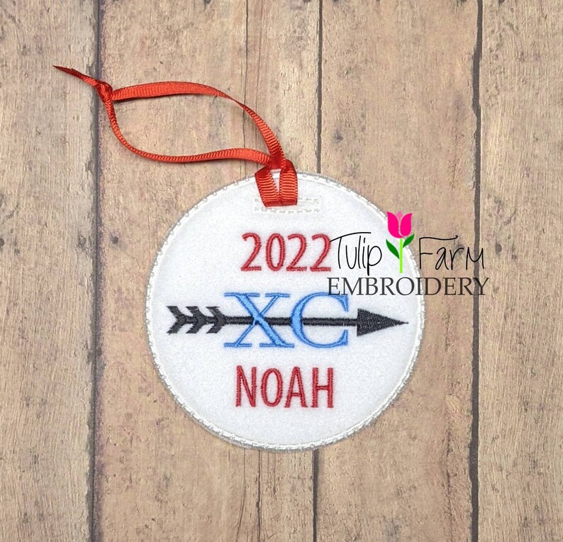 Cross Country Personalized Ornament, XC Felt Ornament, Custom Track ...