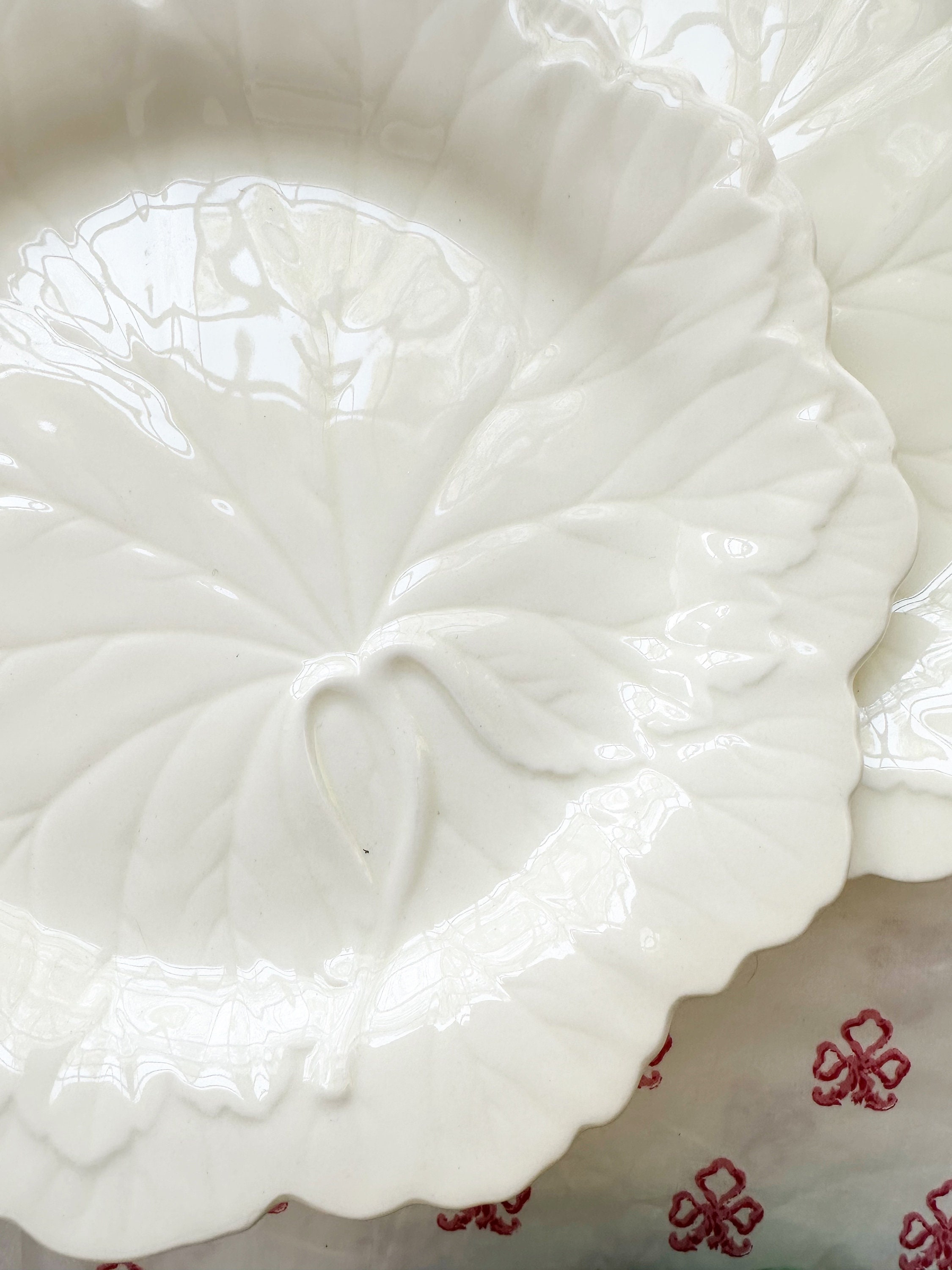 Trio of White Wedgwood Cabbage Plates - Etsy