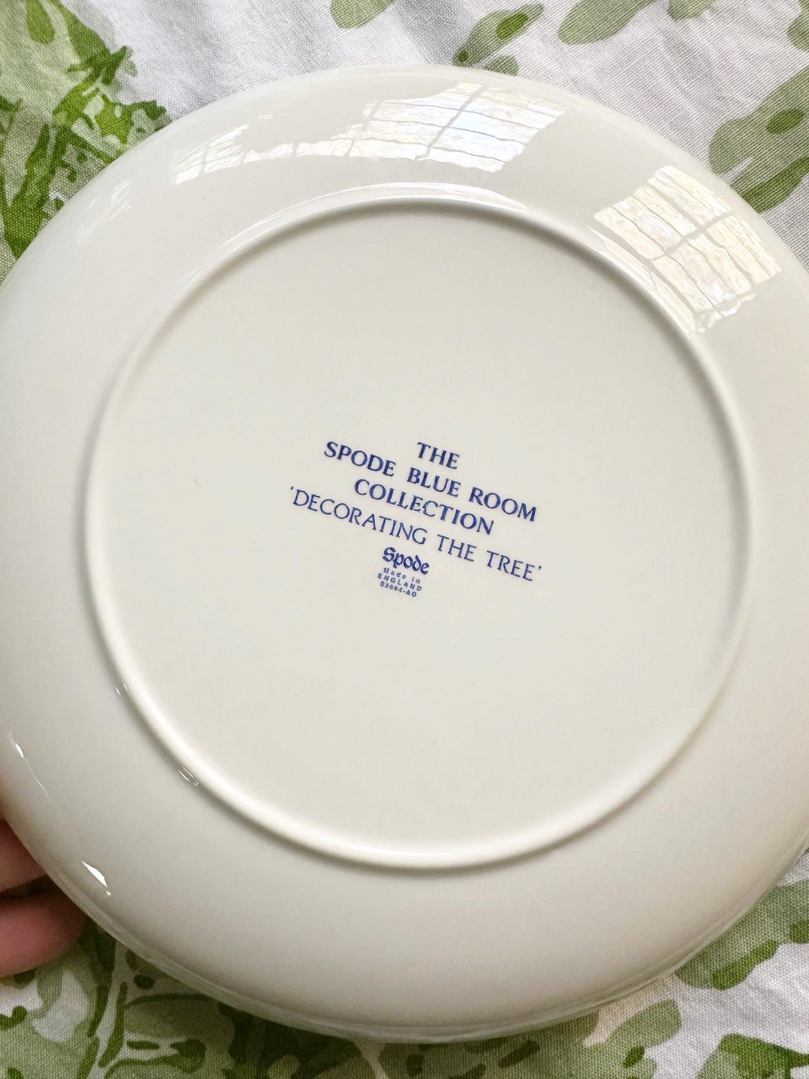 Spode Blue Room Decorating the Tree Plate - Etsy