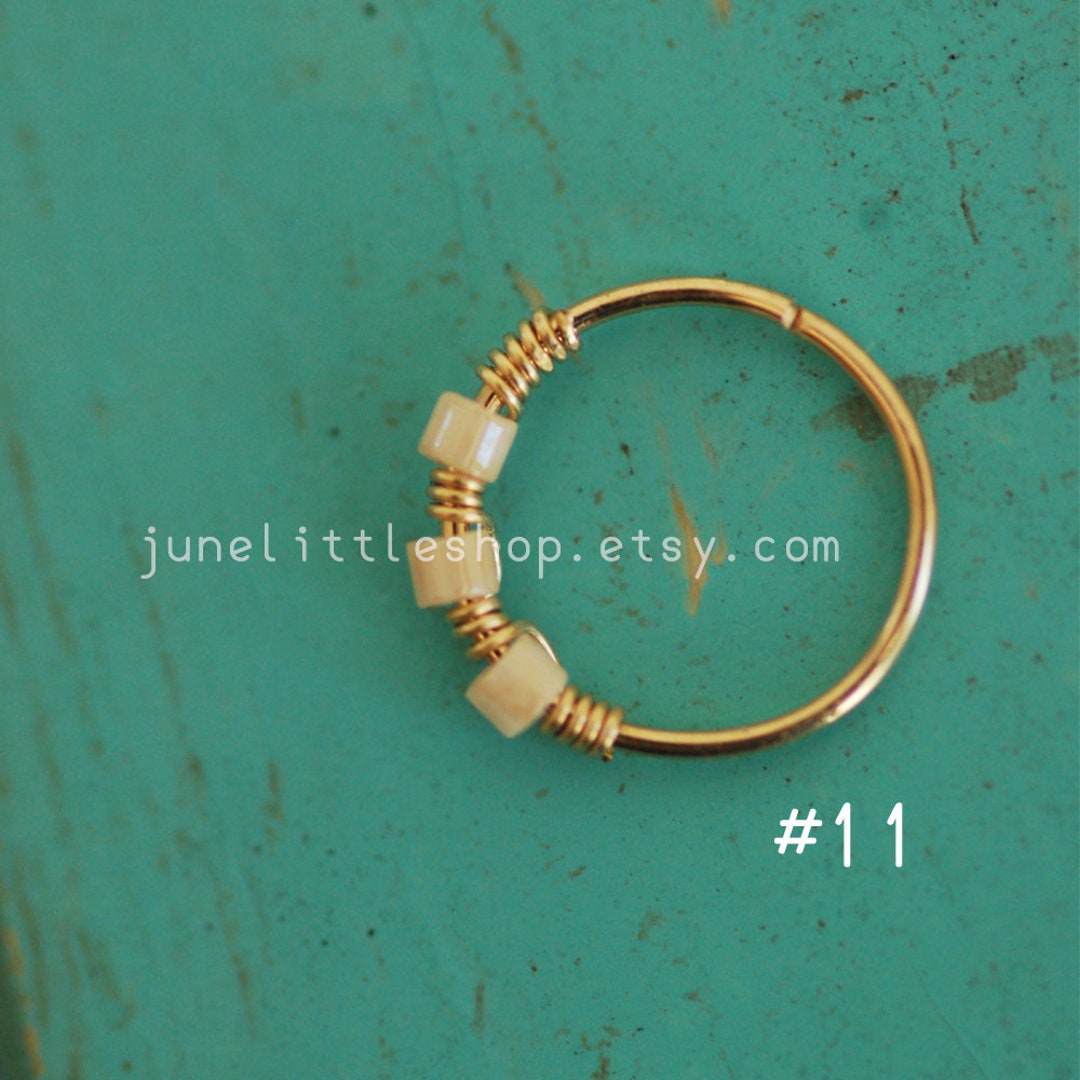 Nose Ring Gold Silver Tribal Nose Ring Indian Nose Ring Tribal Nose ...