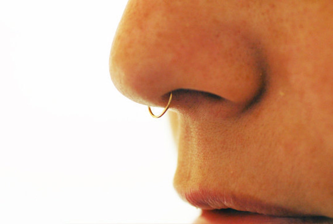 Septum Ring Fake No Piercing Needed Wire Nose Ring - Etsy